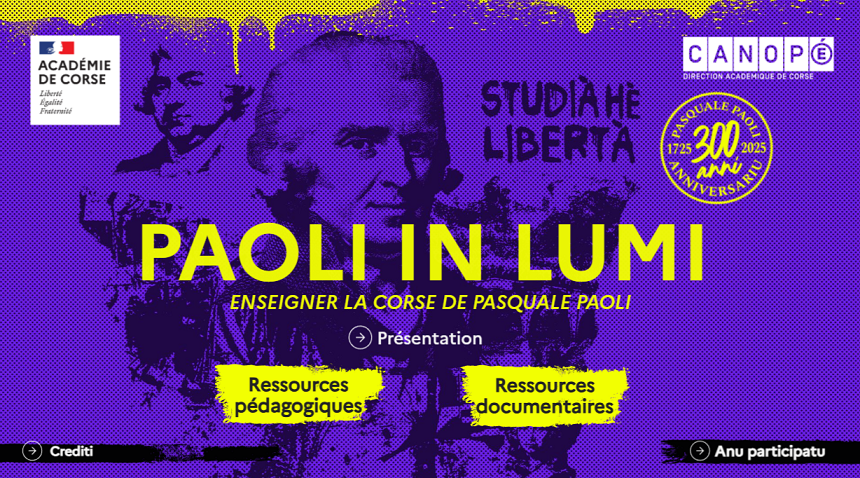 "Paoli in lumi", une plateforme pour "enseigner la Corse de Pasquale ...